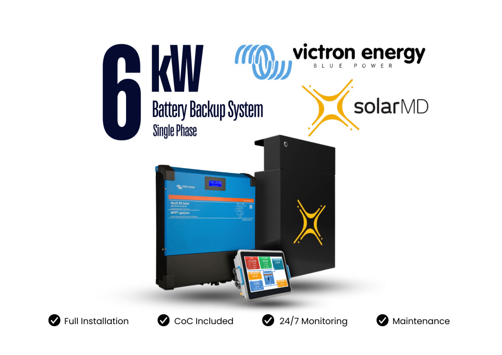 Battery Backup System - 6kW Victron - Ohmega Renewable Energy